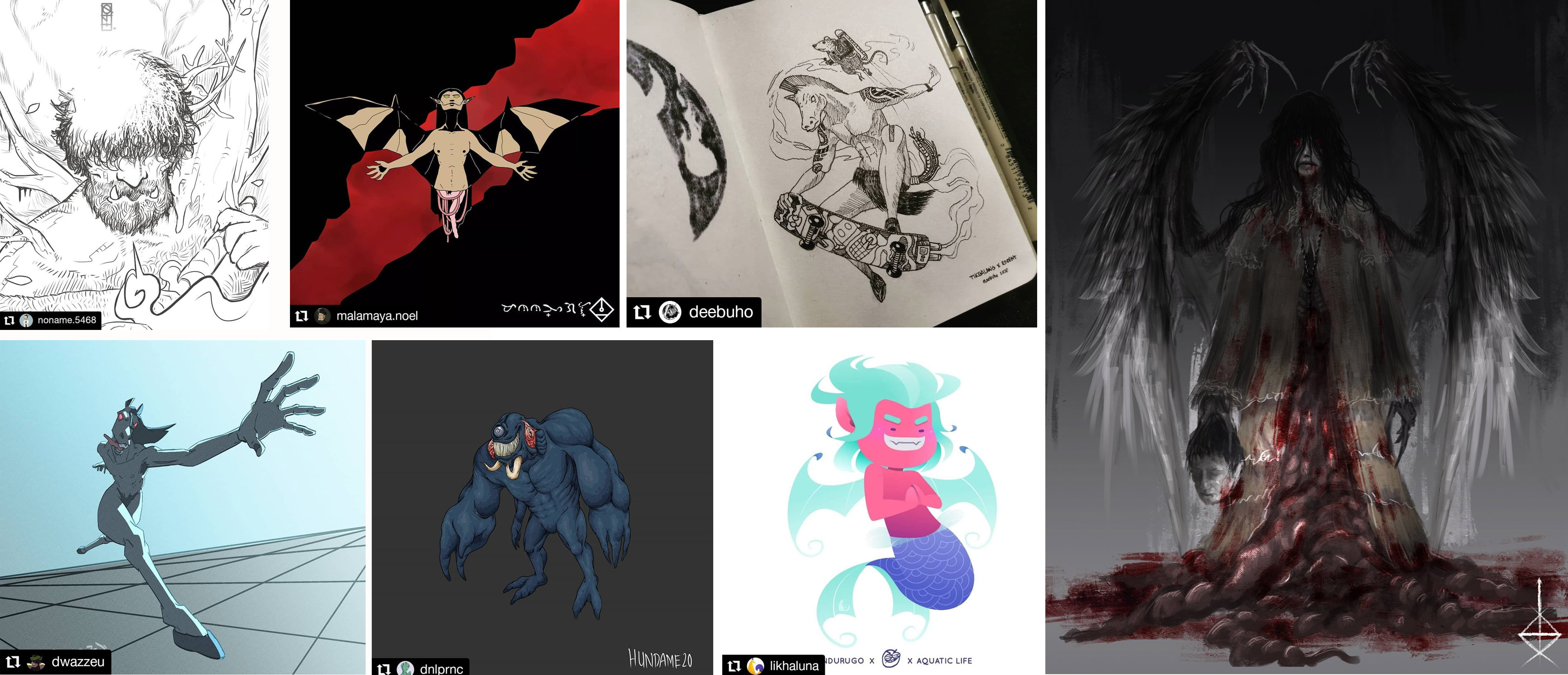 Check out Philippine Mythological creatures from online art challenge # ...