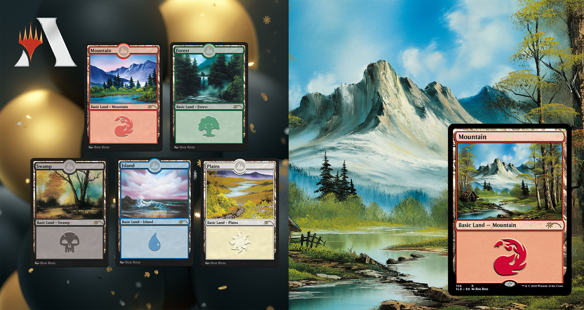 Magic: The Gathering 'Secret Lair' set features artwork by Bob Ross ...