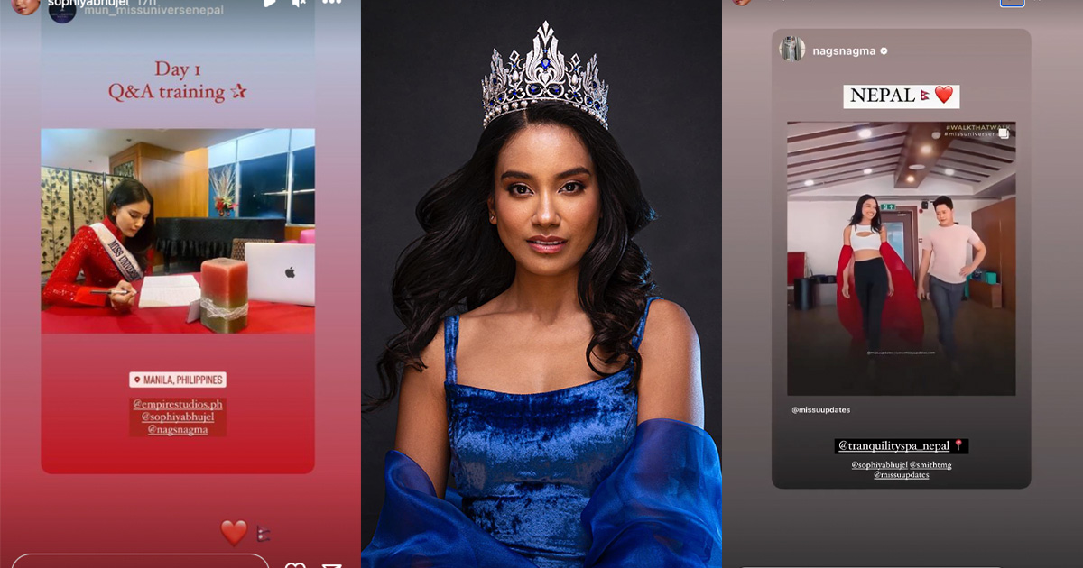 Nepal beauty queen Sophiya Bhujel is in Manila for Miss Universe ...
