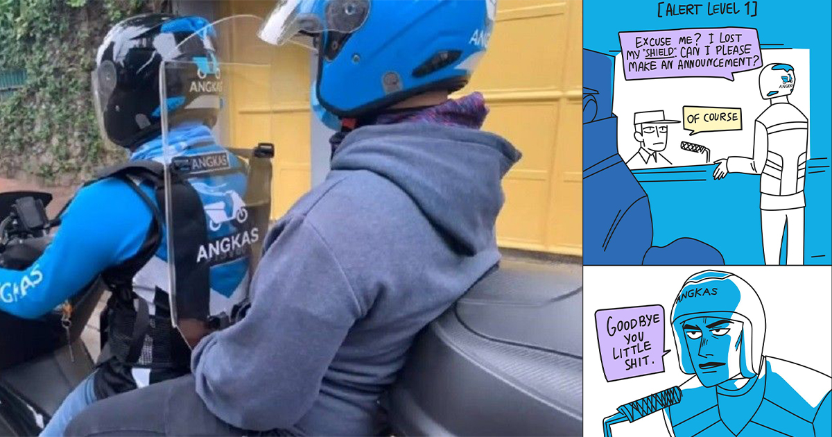 'It's about time sizt': Netizens rejoice as Angkas drops plastic shield ...