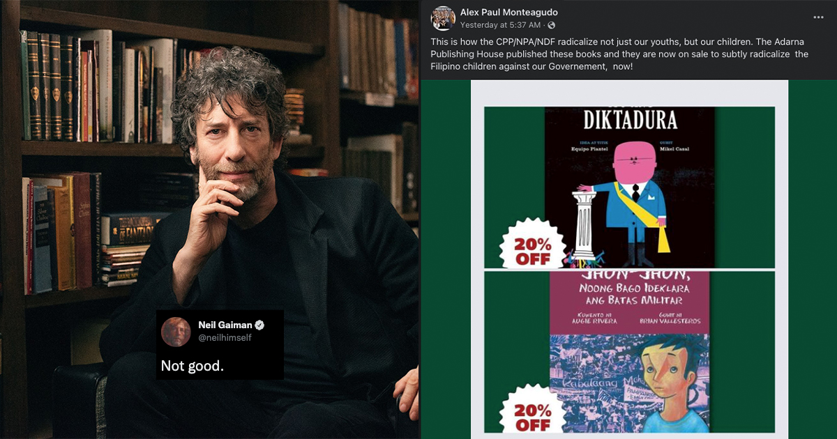 'Not good': English author Neil Gaiman reacts to red-tagging of Adarna ...