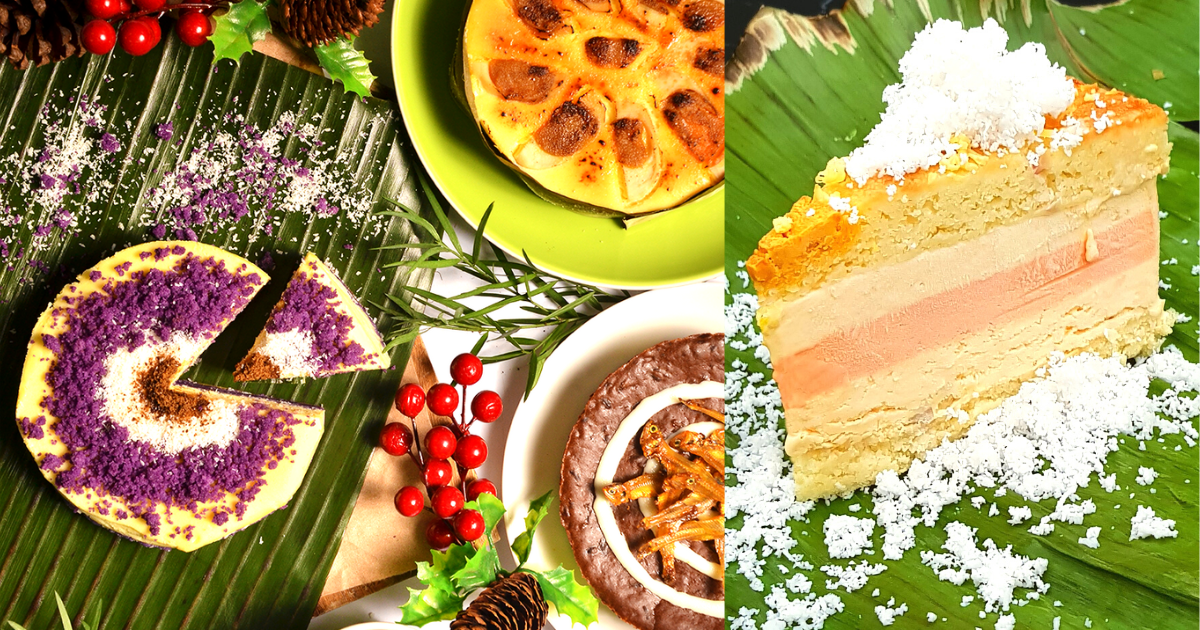 Champorado cheesecake with dilis, bibingka ice cream cake, and other ...