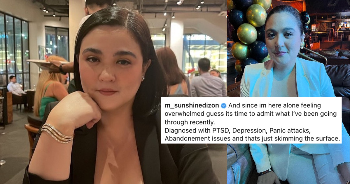 Sunshine Dizon opens up about being diagnosed with PTSD, depression ...