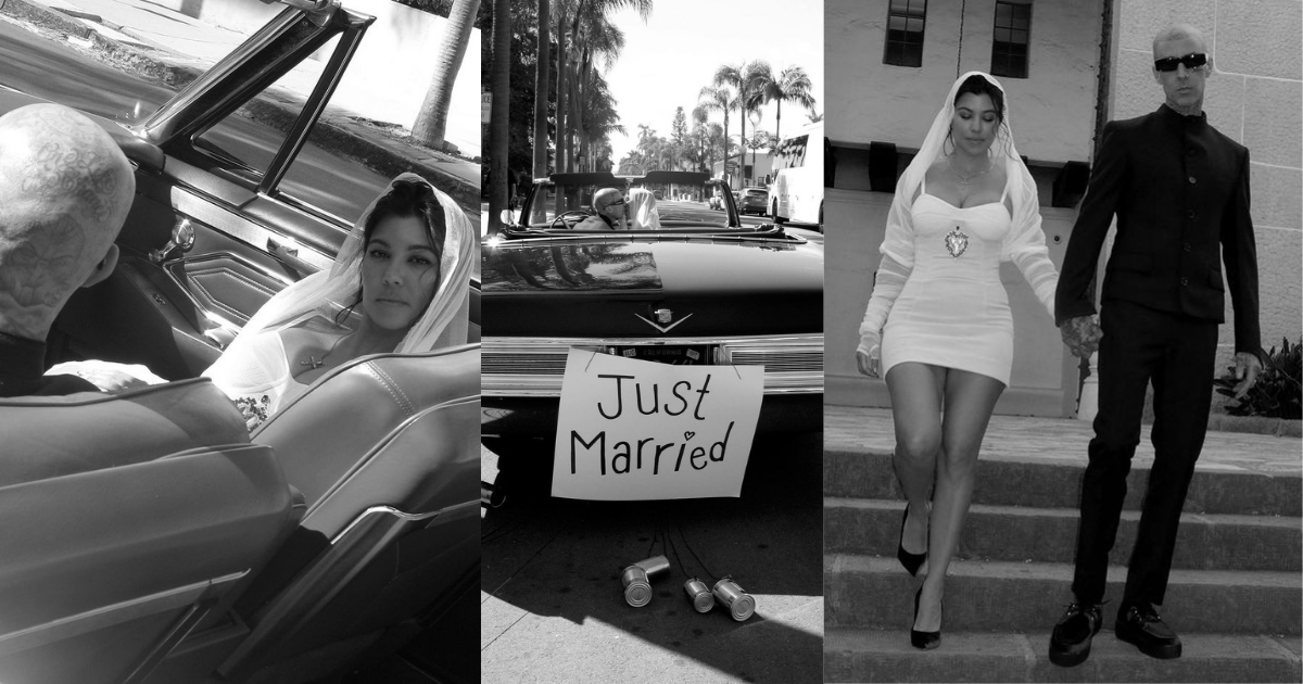 IT'S OFFICIAL: Kourtney Kardashian and Travis Barker are married ...