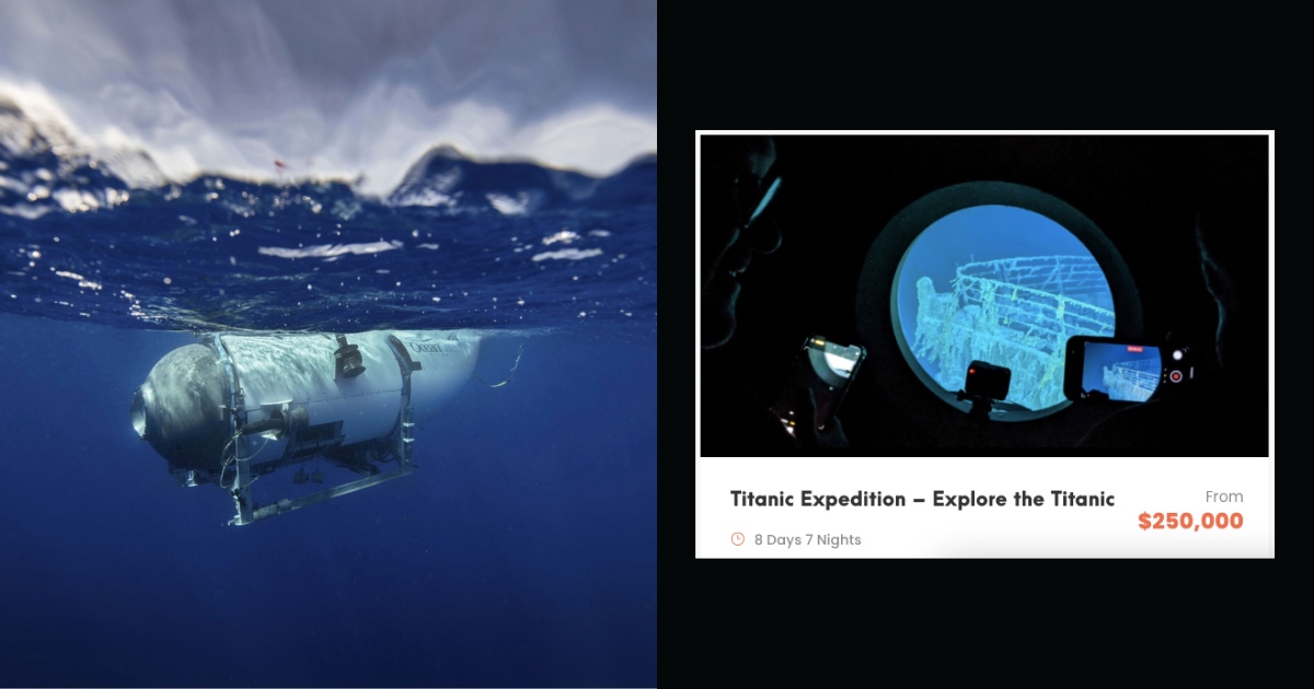 OceanGate still advertising Titanic dives after submersible tragedy ...