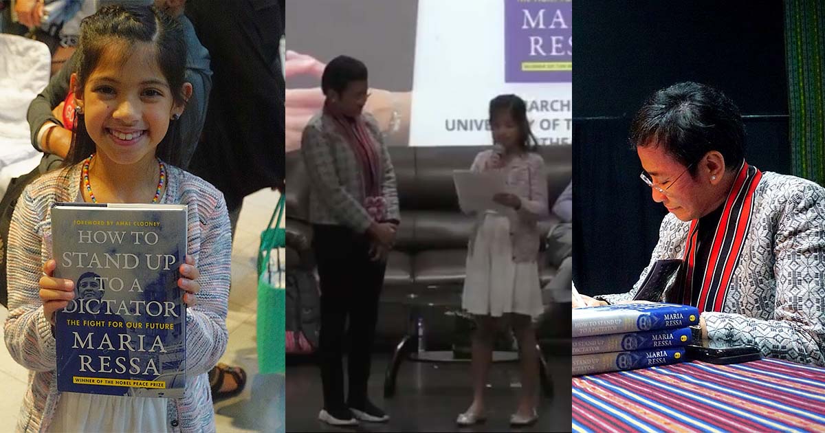 Maria Ressa turns emotional during a heartwarming tribute by young ...