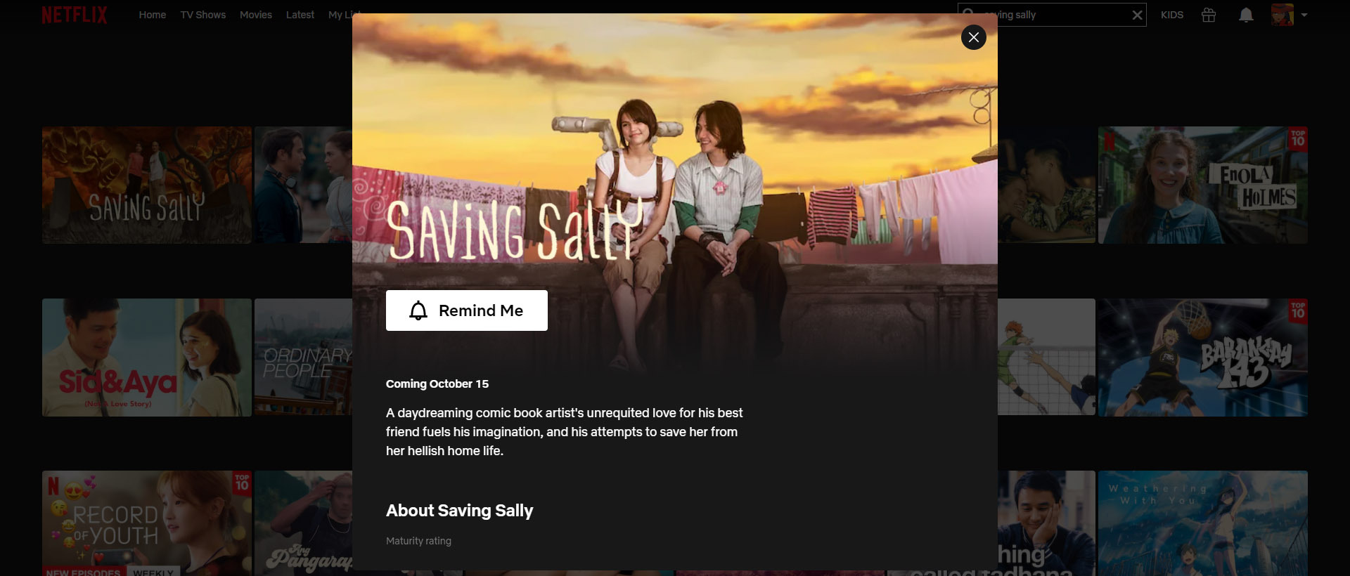 'Saving Sally' coming to Netflix this October • PhilSTAR Life