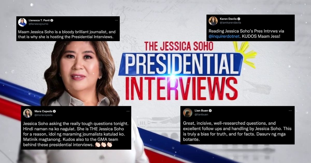 Journalists praise Jessica Soho for ‘great, incisive’ presidential ...