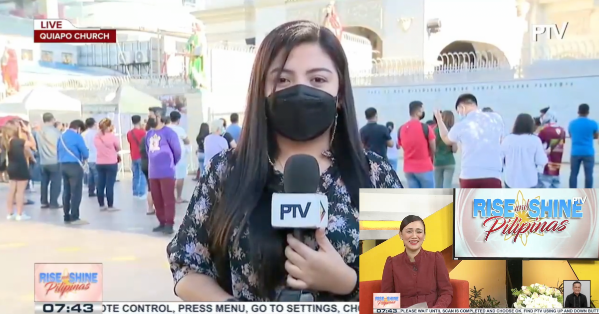 Reporter says 'tindahan' instead of 'simbahan,' suppresses laughter ...