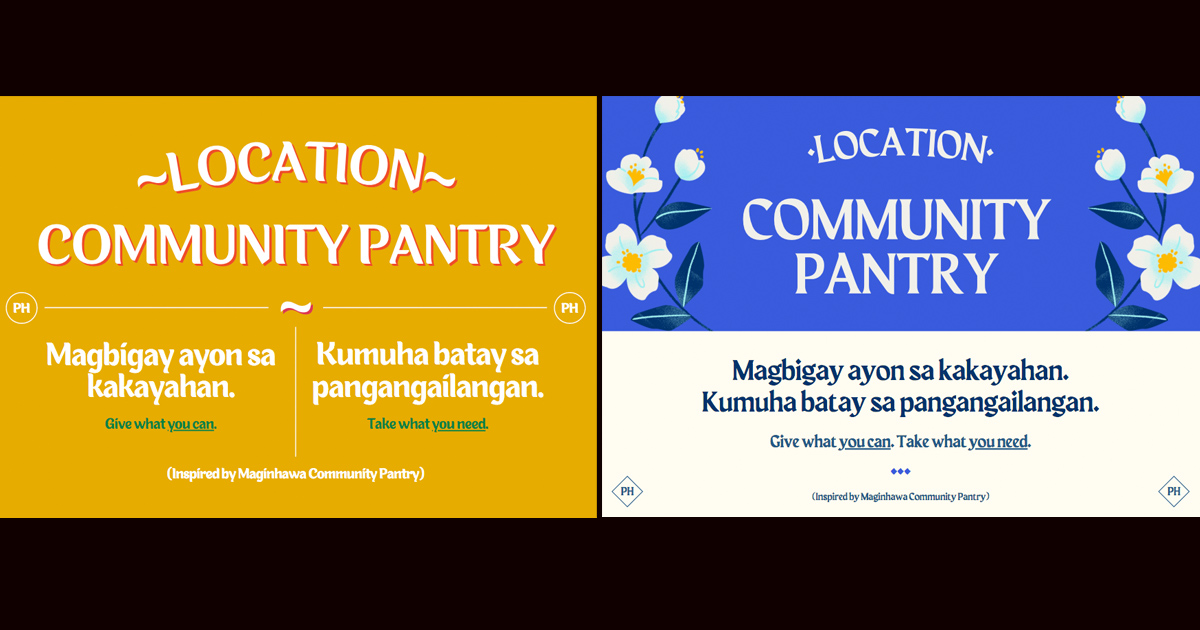 Canva creates design templates for community pantries in need of ...