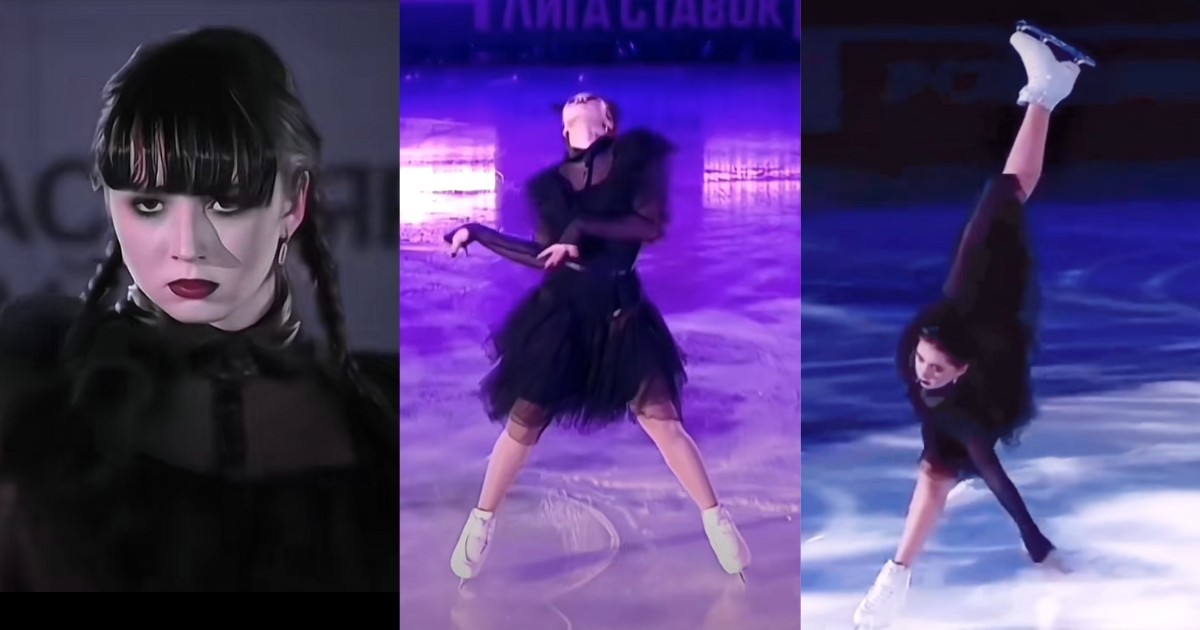 Figure Skater Kamila Valieva Recreated The Viral 'Wednesday' Dance at ...