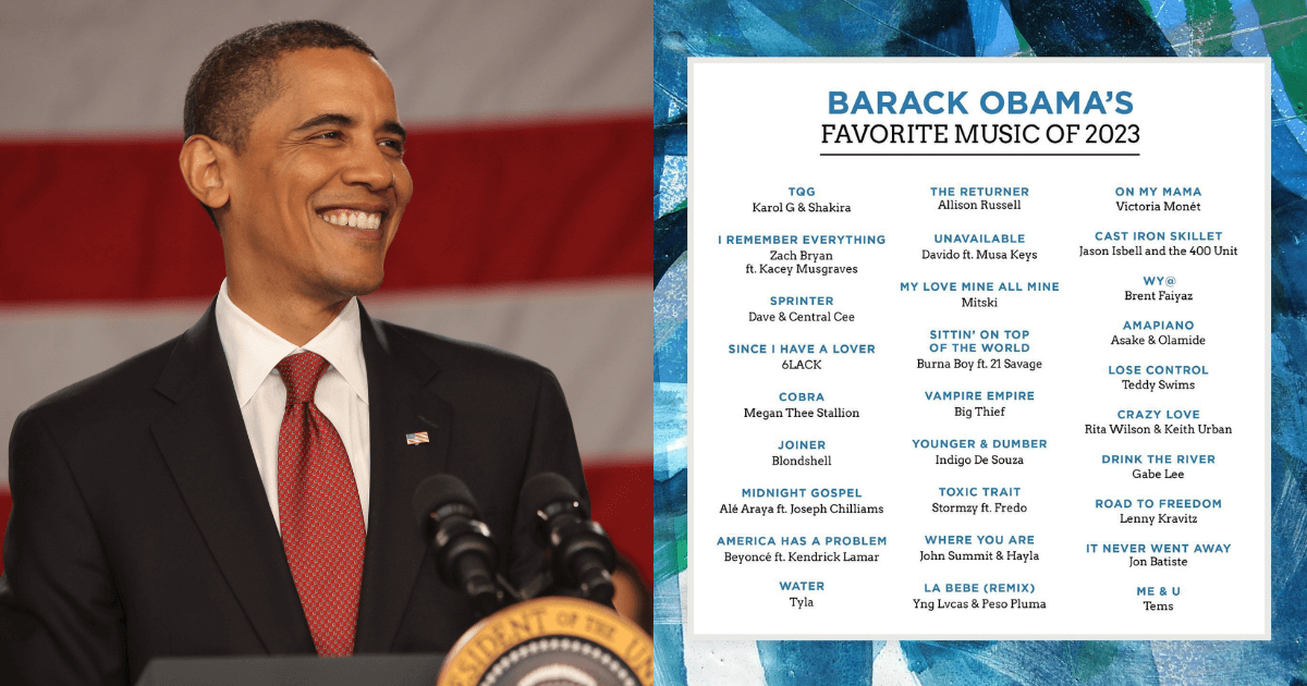 Tyla's 'Water,' Beyoncé's 'America Has a Problem,' among Barack Obama's ...