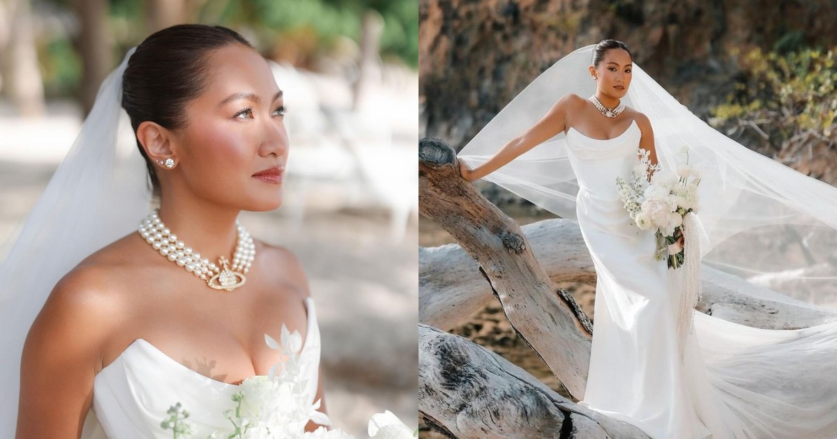 LOOK: Laureen Uy is a stunning beach bride in a Vivienne Westwood gown ...