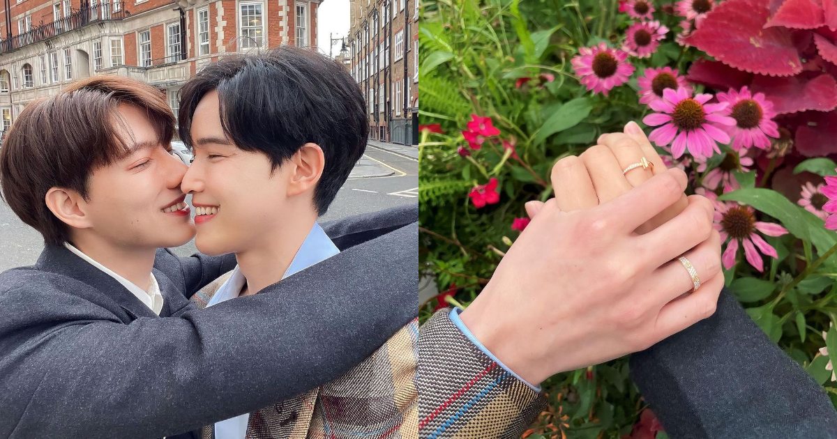 Thai BL actors Newyear Kitiwhut and Both Nuttapong are engaged ...