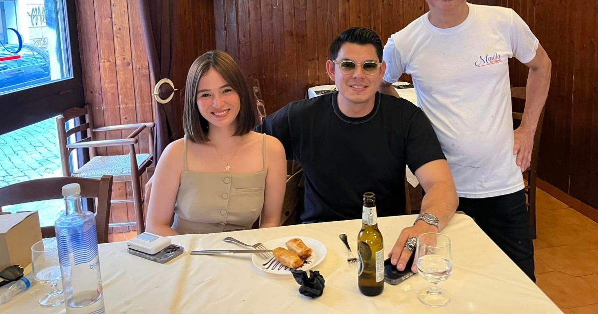 Richard Gutierrez and Barbie Imperial spotted at a restaurant in Italy ...