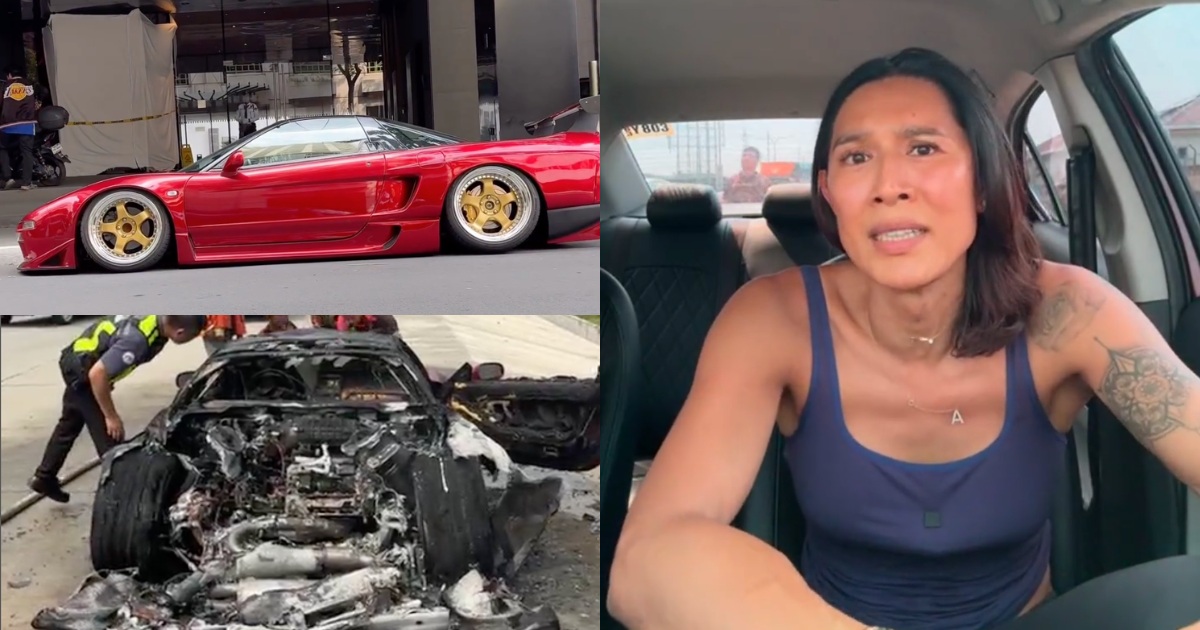 Angie Mead King's sports car catches fire: 'It's gone, no words ...